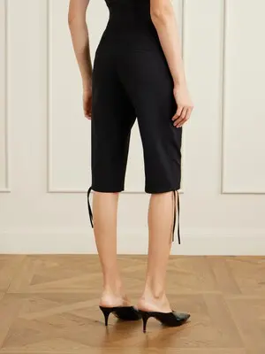 COLLEEN ALLEN Theatre Cropped Stretch-crepe Capri Pants