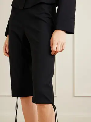 COLLEEN ALLEN Theatre Cropped Stretch-crepe Capri Pants