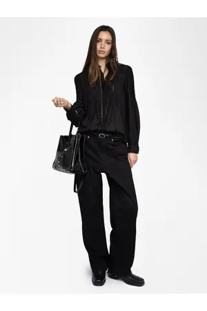 Zadig&Voltaire Timz Lace Detailed Blouse - Black