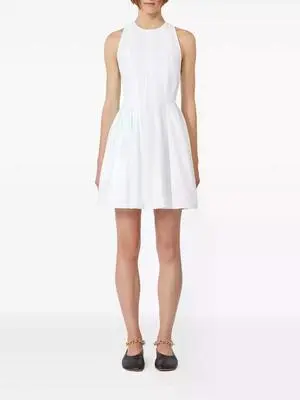 Sportmax Pleated Mini Dress - White