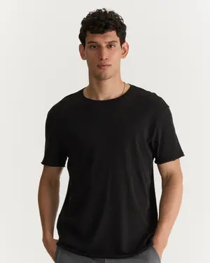 ATM Anthony Thomas Melillo Vintage Jersey Crew Neck T-shirt Cotton - Black