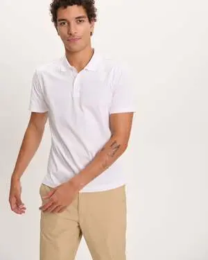 ATM Anthony Thomas Melillo Classic Jersey Polo T-shirt Cotton - White