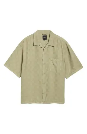 VANS Van Doren Check Button-up Camp Shirt - Soft Sage