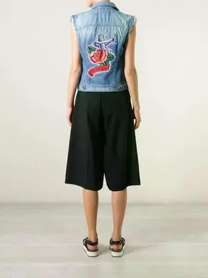 P.a.r.o.s.h Embroidered Denim Vest