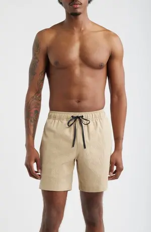 SANTO STUDIO Lido Swim Trunks Cream