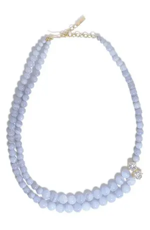 Completedworks Light Of The Past Beaded Necklace - Blue