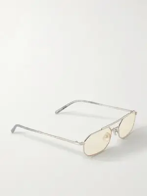 Brunello Cucinelli Square Frame Optical Glasses - Silver