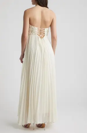 DELFI COLLECTIVE Sabrina Embellished Strapless Gown