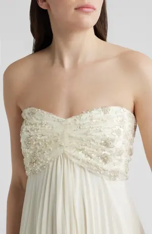 DELFI COLLECTIVE Sabrina Embellished Strapless Gown