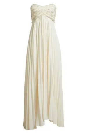 DELFI COLLECTIVE Sabrina Embellished Strapless Gown