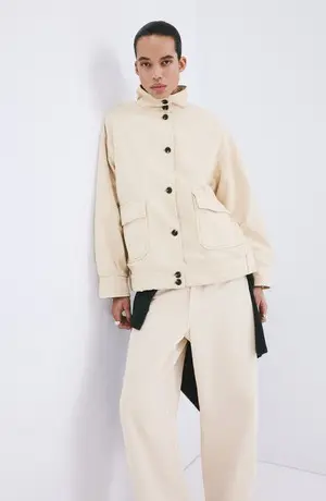 Mango Eugenie Denim Jacket - Vanilla