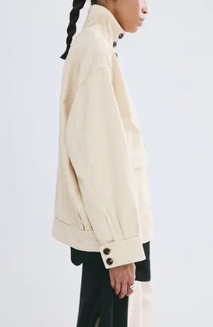 Mango Eugenie Denim Jacket - Vanilla