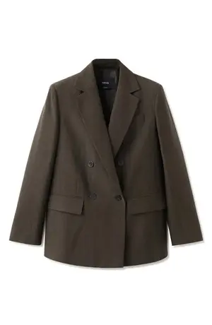Mango Straight Fit Suit Blazer