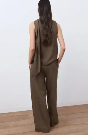 Mango Tatou Drawstring Pants - Brown