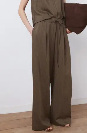 Mango Tatou Drawstring Pants - Brown