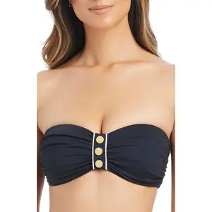 BLEU BY ROD BEATTIE Bandeau Bikini Top - Black