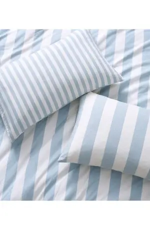 Dkny Reversible Vintage Stripe Washed Cotton Comforter & Sham Set