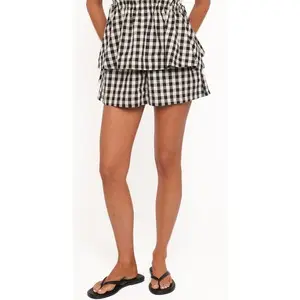 Gingham Shorts Set