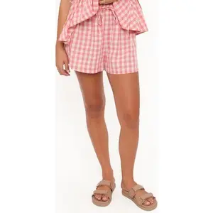 Flowy Gingham Shorts Set