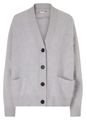 Acne Studios Cashmere V-neck Cardigan - Gray