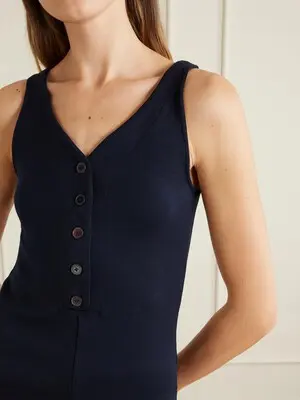 Auralee Wool-blend Jersey Tank