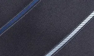 Canali Stripe Silk Necktie - Navy