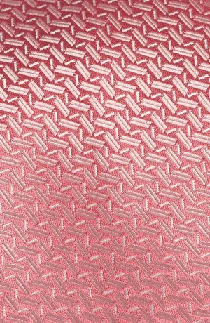 Canali Geometric Silk Neck Tie - Pink