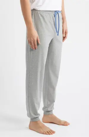 BOSS Mix Match Stretch Cotton Pajama Joggers - Medium Grey