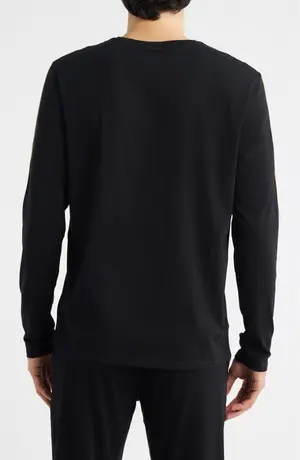 BOSS Unique Long Sleeve Stretch Cotton Pajama T-shirt
