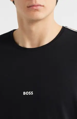 BOSS Unique Long Sleeve Stretch Cotton Pajama T-shirt