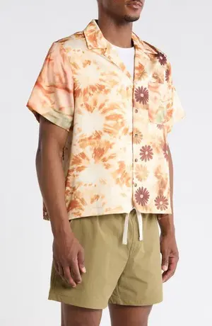 RIZORT Daisy Colorblock Camp Shirt