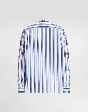 Dolce & Gabbana Cotton And Silk Vanity Shirt With Embroidery - Multicolor