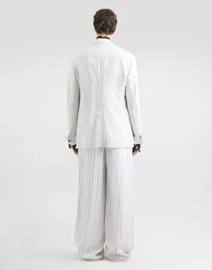 Dolce & Gabbana Double-breasted Linen And Wool Jacket