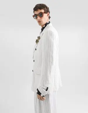 Dolce & Gabbana Double-breasted Linen And Wool Jacket