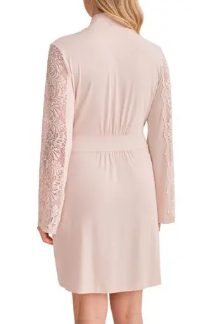 Fleur't Purely Yours Lace Trim Robe