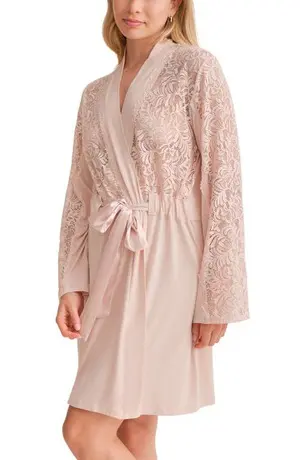 Fleur't Purely Yours Lace Trim Robe