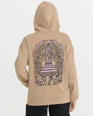 Volcom Zip Up Hoodie - Hazelnut