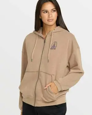 Volcom Zip Up Hoodie - Hazelnut