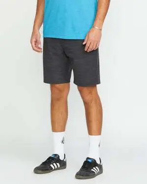 Volcom Slub Frickin Cross Shred Hybrid Short - Black