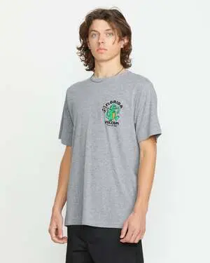 Volcom Gatornation Short Sleeve Tee - Heather Grey