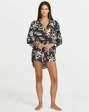 Volcom Floral Print Button-up