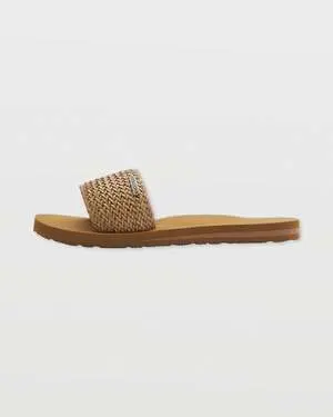 Volcom Braided Slide Sandals - Cognac