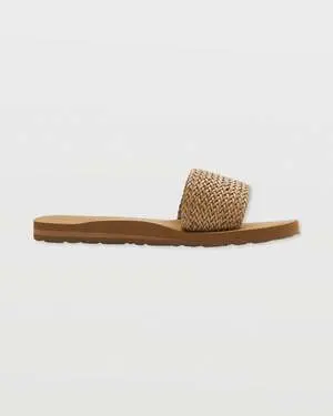 Volcom Braided Slide Sandals - Cognac