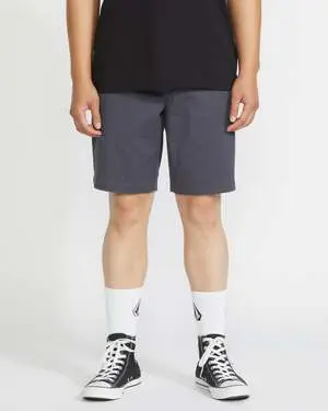 Volcom Frickin Elastic Waist Shorts - Charcoal