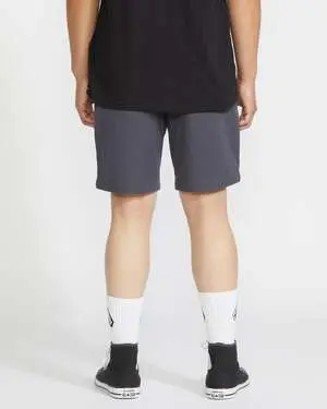 Volcom Frickin Elastic Waist Shorts - Charcoal