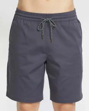 Volcom Frickin Elastic Waist Shorts - Charcoal