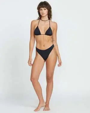 Volcom Simply Seamless Skimpy Bikini Bottom - Black