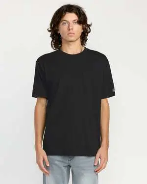 Volcom Solid Short Sleeve Pocket Tee - Black