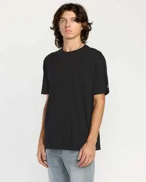 Volcom Solid Short Sleeve Pocket Tee - Black