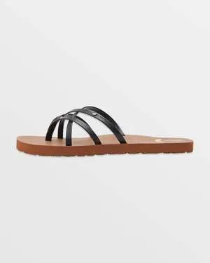 Volcom Hawaii Flip Flops - Black